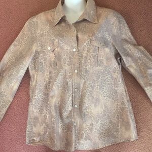 Ruby Rd. | Tops | Ruby Rd Animal Print Long Sleeve Blouse | Poshmark